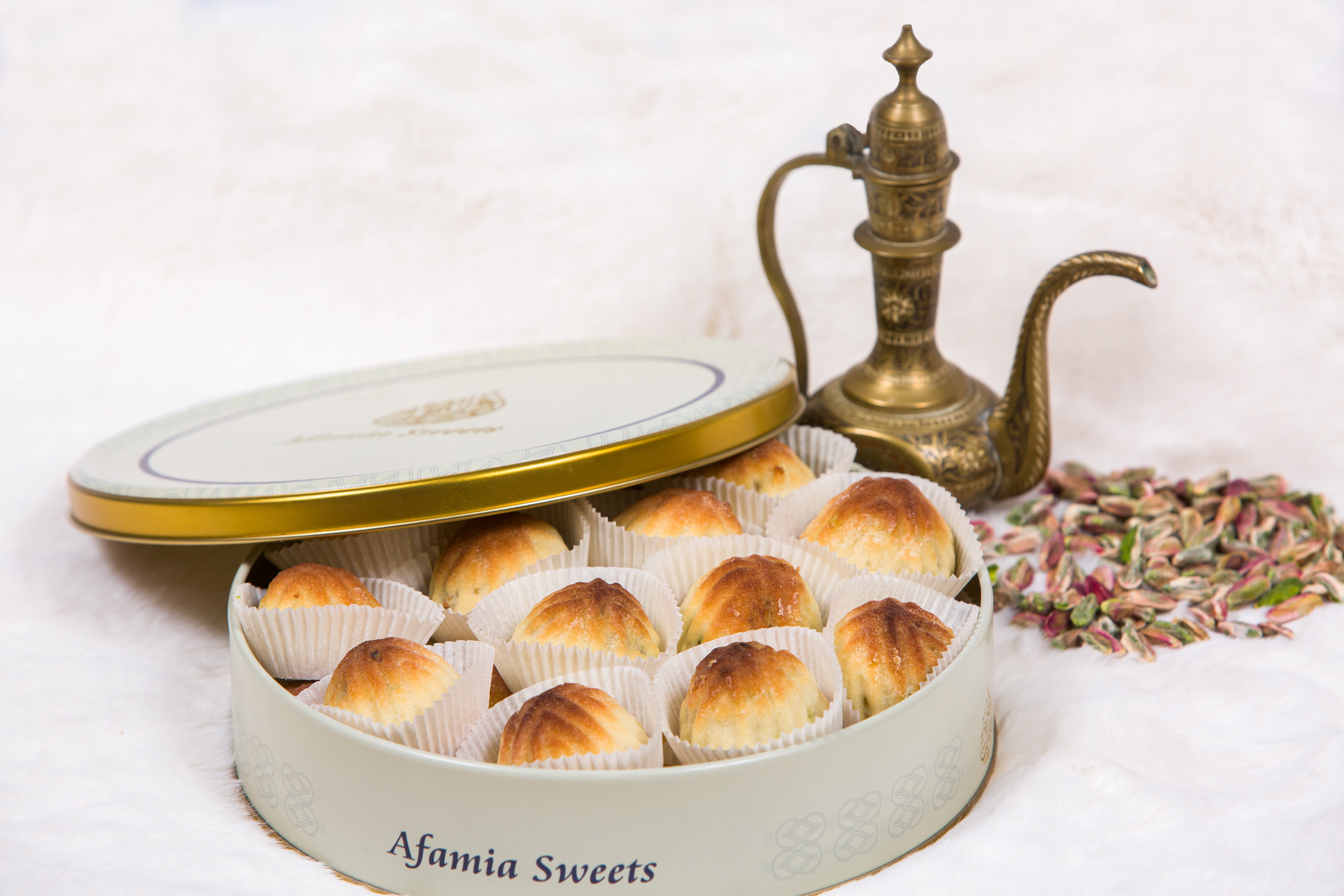 Mamoul pistachio 550g – AFAMIA BAKERY